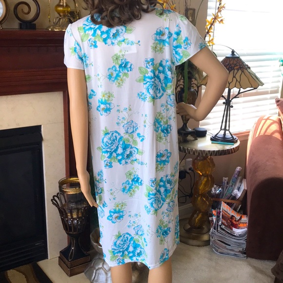 Betsy TW | Intimates & Sleepwear | Brand New Betsy Tw White Blue Night ...